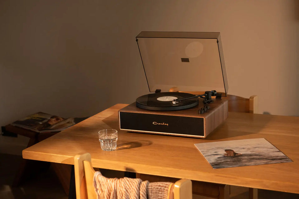 Stave Bluetooth Record Player Walnut