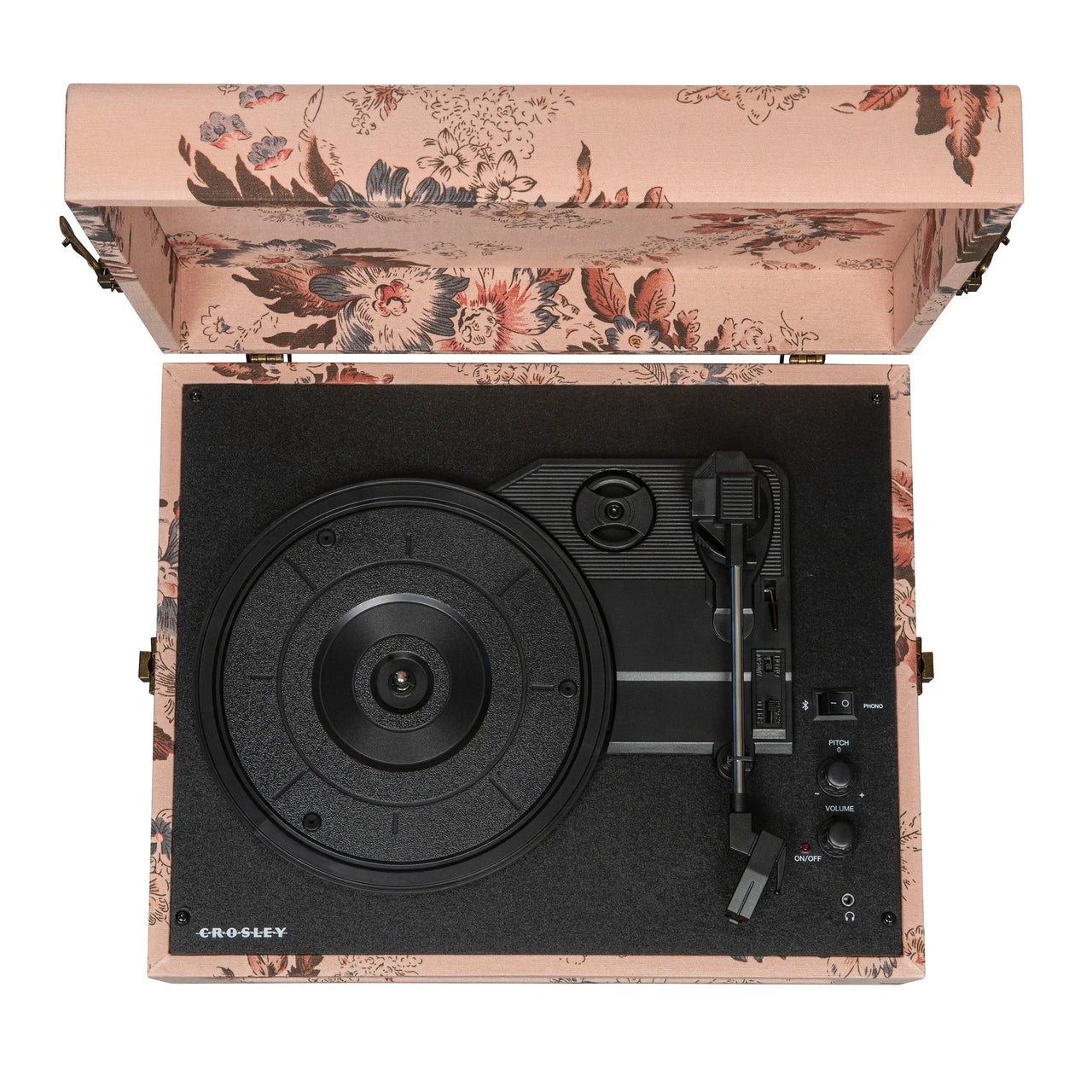 Crosley Voyager Bluetooth record player - CR8017B-FL4 | Floral